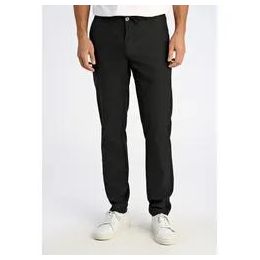 Leinenhose LINDBERGH "Leinenhose Tapered Fit", Herren, Gr. XS, schwarz, Obermaterial: 55% Leinen, 45% Baumwolle, unifarben, gerade, unten schmal, Hosen