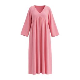 Ulla Popken Kleid Damen Gr&ouml;&szlig;e 46/48 hellpink Winterkleid