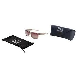 H.I.S. Sonnenbrille H.I.S, hellbraun transparent, transparent, Sonnenbrillen Sonnenbrille, sportlich-modischer Stil