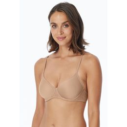 Schalen-BH Schiesser "Air", Damen, Gr. 75, Cup B, beige (411, maple), Microtouch, Obermaterial: 90% Polyester, 10% Elasthan, unifarben, bequem, BHs Schalen-BH, mit feiner, elastischer Microqualit&auml;t