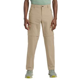 Zip-off-Hose Jack Wolfskin "PICO TRAIL ZIP OFF PANTS M", Herren, Gr. 56, N-Gr, hazel wood, Obermaterial: 100% Polyester. Futter: 100% Polyester, Hosen Zip-off-Hose, Atmungsaktiv, schnell trocknend, wasserabweisend, zwei Tragevarianten