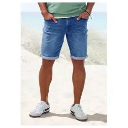 Jeansshorts John Devin "5-Pocket Shorts", Herren, Gr. 32, N-Gr, blau, denim, Denim/Jeans, Obermaterial: 98% Baumwolle, 2% Elasthan, unifarben, normal kurz, Jeans Jeansshorts, aus elastischer Denim-Qualit&auml;t