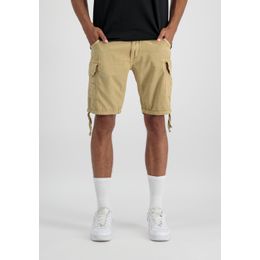 Shorts Alpha Industries "Stream Short", Herren, Gr. 29, Normalgr&ouml;&szlig;en, beige (sand), Obermaterial: 100% Baumwolle, Hosen Shorts