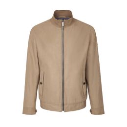 Blouson Bugatti, Herren, Gr. 50, grau (taupe), 100% Polyester, regular fit, Manschette, Jacken Blouson, mit Water-repellent-Funktion