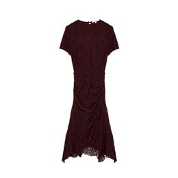 KOTON Kleid Damen Gr&ouml;&szlig;e 36 bordeaux Winterkleid