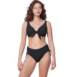 B&uuml;gel-Bikini-Top Triumph "Summer Glow W sd", Damen, Gr. 40, Cup B, schwarz, Microfaser, Elasthan, Recycling-Polyamid, Waffelmuster, strukturiert, unifarben, Bikini-Oberteile B&uuml;gel-Bikini-Top, Struktur-Piqu&eacute;
