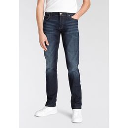 Comfort-fit-Jeans Bruno Banani "Floyd", Herren, Gr. 30, L&auml;nge 34, blau (dunkelblau 34), Denim/Jeans, Obermaterial: 82% Baumwolle, 16% Polyester, 2% Elasthan, Basic, bequem lang, Jeans Comfort-fit-Jeans, gerade Beinform, mit Eingrifftaschen, niedrige Leibh&ouml;he, Topseller
