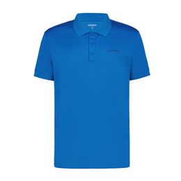 Poloshirt Icepeak "H POLOSHIRT BELLMONT", Herren, Gr. M, blau (royal blau), Obermaterial: 100% Polyester, B&uuml;ndchen, Shirts Poloshirt, sportlicher Schnitt, Polokragen mit Knopfleiste