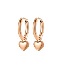 Hey Happiness Ohrringe 'Heart Beat' Damen Gr&ouml;&szlig;e One Size rosegold