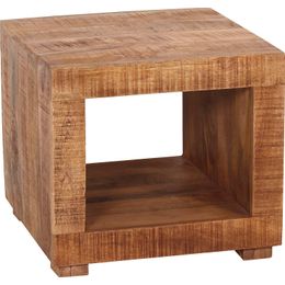 M&ouml;bilia Couchtisch M&Ouml;BILIA "Titlis", beige (natur, natur, natur), B:50cm H:50cm T:50cm, Tische, Couchtisch, Beistelltisch aus Mangoholz