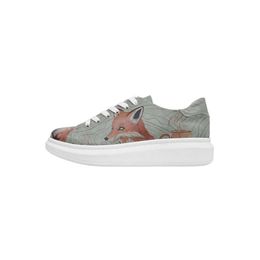 DOGO Sneaker low 'Myra - Run Little Fox' Damen Gr&ouml;&szlig;e 37 gr&uuml;n