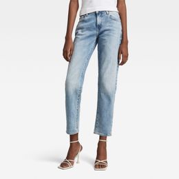 G-Star Raw Boyfriend-Jeans G-STAR "Kate Boyfriend", Damen, Gr. 27, L&auml;nge 34, blau (light indigo), Denim/Jeans, Obermaterial: 99% Baumwolle, 1% Elasthan, straight fit normal, Jeans Boyfriend-Jeans, mit authentischen Used Effekten