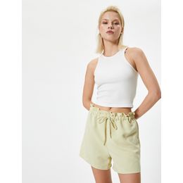 KOTON Shorts Damen Gr&ouml;&szlig;e 34 pastellgr&uuml;n
