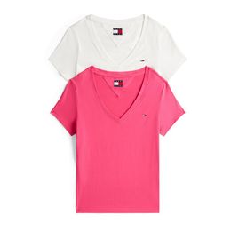 Tommy Jeans Shirt female Pink, White size S