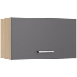Klapph&auml;ngeschrank KOCHSTATION, B:60cm H:35,2cm T:34,6cmanthrazit, eiche hell, Schr&auml;nke, "KS-Lucy", Breite 60 cm, mit 1 Klappe inkl. Gasdruckd&auml;mpfer