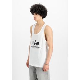 Muscleshirt Alpha Industries "Basic Tank BL BB", Herren, Gr. XL, wei&szlig;, Obermaterial: 100% Baumwolle, Shirts Muscleshirt