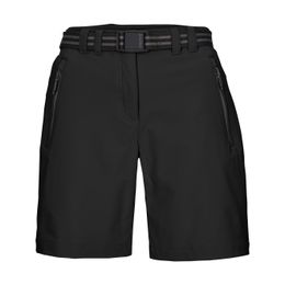 Bermudas Killtec "KOS 19 WMN BRMDS", Damen, Gr. 48, Normalgr&ouml;&szlig;en, schwarz, Obermaterial: 100% Polyester, Hosen Bermudas, wasserabweisend, schnelltrocknend, Stretch-Material, inkl. G&uuml;rtel