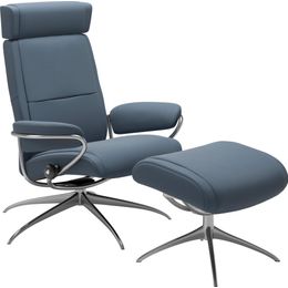 Relaxsessel stressless "Paris", blau (sparrow blau paloma), B:80cm H:98cm T:75cm, Leder BATICK: BATICK ist ein leicht korrigiertes, durchgef&auml;rbtes und genarbtes M&ouml;belleder, bei dem die meisten Unebenheiten und Spuren in der Regel entfernt wurden.;Leder PALOMA: PALOMA ist ein durchgef&auml;rbtes Semianilin-M&ouml;belleder mit nat&uuml;rlicher Narbung.;ROHLEDER Stoff Q2 FARON: Ein fester zuverl&auml;ssiger Boucl&eacute; mit e