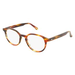 Fielmann MF 061 RN GIGI Brille Unisex | Fassung: Vollrand, Panto, Havanna Gestreift