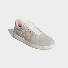 Sneaker adidas Sportswear "BREAKNET SLEEK", Damen, Gr. 42, chalk wei&szlig;, blush pink, sanftes wei&szlig;, Leder, Synthetik, Schuhe Sneaker