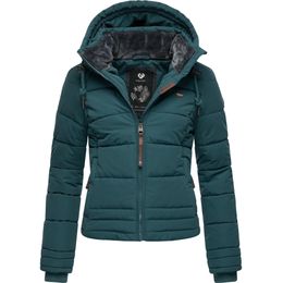 Ragwear Winterjacke 'Novva' Damen Gr&ouml;&szlig;e L braun / dunkelgr&uuml;n / schwarz / wei&szlig;