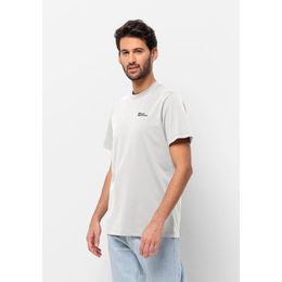 T-Shirt Jack Wolfskin "ESSENTIAL T M", Herren, Gr. M (50), wei&szlig;, Obermaterial: 100% Baumwolle, Shirts T-Shirt