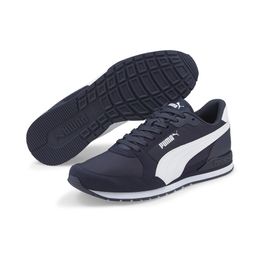 Sneaker Puma "ST RUNNER V3 NL", Herren, Gr. 44,5, blau (parisian night, Puma wei&szlig;), Synthetik, Textil, Schuhe Sneaker, f&uuml;r sportliche Aktivit&auml;ten und Streetwear, mit SOFTFOAM+ D&auml;mpfung, Topseller