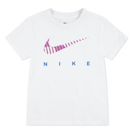 T-Shirt Nike Sportswear "NKG ESSENTIALS ICON TEE", M&auml;dchen, Gr. 98 (3), wei&szlig;, Obermaterial: 60% Baumwolle, 40% Polyester, normal, Rundhals, Shirts T-Shirt, f&uuml;r sportliche Aktivit&auml;ten, sportlicher Stil, Kurzarm