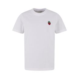 MisterTee Jungen T-Shirt "MisterTee Strawberry Love EMB Tee"wei&szlig;, Gr. 146, bedruckt, 100% Baumwolle, Shirts