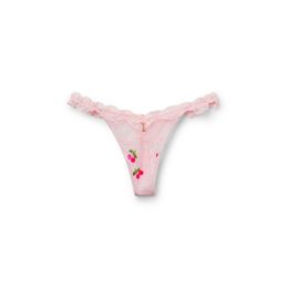 Intimissimi String 'Cherry Baby' Damen Gr&ouml;&szlig;e S grasgr&uuml;n / rosa / kirschrot