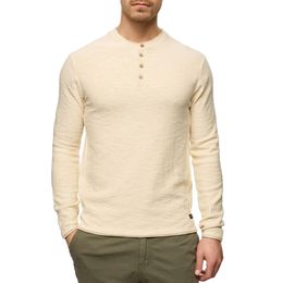 Rundhalspullover INDICODE "INHoffmann", Herren, Gr. M, grau (fog), Strick, Obermaterial: 100% Baumwolle, unifarben, regular fit, Rundhals, Pullover Rundhalspullover
