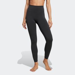 Trainingstights adidas Performance "All Me 7/8 L", Damen, Gr. L, N-Gr, schwarz (schwarz, schwarz), Obermaterial: 79% Polyester, 21% Elasthan, 7/8-L&auml;nge, Hosen Trainingstights