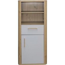 M&auml;usbacher Kommode M&Auml;USBACHER, asteiche, kreidegrau, B:55cm H:128cm T:41cm, Sideboards, Kommode