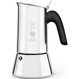 Espressokocher Bialetti "Venus", schwarz (edelstahlfarben, schwarz), 0,23 l, 6, Kaffeemaschinen, Espressokocher, Edelstahl, 6 Tassen