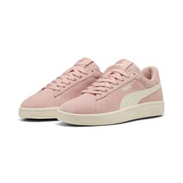 Sneaker Puma "SMASH 3.0", Herren, Gr. 42, rose quartz, warm wei&szlig;, Leder, unifarben, Schuhe Sneaker, klassische Tennissport-Silhouette, gepufferter Schuhkragen