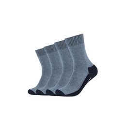 Socken Camano "function", M&auml;dchen, Gr. 35-38, blau (hellblau, navy), Materialmix, mehrfarbig, meliert, normal, Socken Socken, mit feuchtigkeitsregulierendem Material
