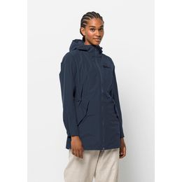 Outdoorjacke Jack Wolfskin "DAKAR PARKA W", Damen, Gr. L (42/44), blau (night, blau), OBERSTOFF: 100% POLYESTER Futter: 100% POLYESTER, Jacken Outdoorjacke