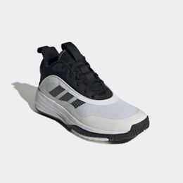 Basketballschuh adidas Sportswear "OWN THE GAME 3", Herren, Gr. 46, schwarz-wei&szlig; (cloud wei&szlig;, core schwarz, core schwarz), Synthetik, Textil, Schuhe Basketballschuh