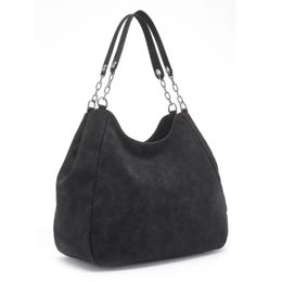 Henkeltasche Vivance "Schultertasche", Damen, Gr. B/H/T: 34cm x 30cm x 16cm, schwarz, Lederimitat, unifarben, Taschen Henkeltasche, Damentasche, Shopper, Einkaufstasche, Handtasche VEGAN, Topseller
