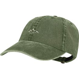 P.A.C. P.A.C Washdyo + Washed Organic Cotton Dad Cap gr&uuml;n Einheitsgr&ouml;&szlig;e - H&uuml;te & M&uuml;tzen von PAC
