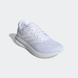 Laufschuh adidas Performance "RUNFALCON 5 WIDE", Herren, Gr. 44,5, cloud wei&szlig;, ftwr wei&szlig;, core schwarz, Synthetik, Textil, Schuhe Laufschuh, weit geschnitten, breite Passform