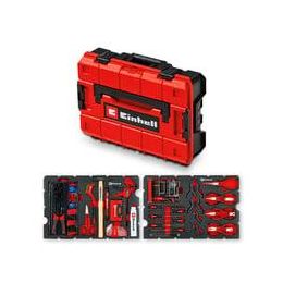 Einhell E-Case Werkzeugkoffer Hobby, 153-teilig, Werkzeug-Set schwarz/rot