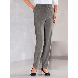 Schlupfhose COME ON, Damen, Gr. 245, Extrakurzgr&ouml;&szlig;en, grau (silbergrau, meliert), 53% Polyester, 43% Schurwolle, 4% Elasthan, meliert, unifarben, lang, Hosen Schlupfhose