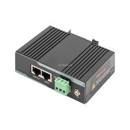 Digitus Industrieller G Ethernet PoE+ Injektor 60 W, PoE-Injektor grau