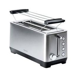 Cecotec Langschlitz-Toaster Big Toast Extra Double edelstahl, 1.600 Watt, f&uuml;r 4 Scheiben Toast
