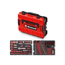 Einhell E-Case Werkzeugkoffer Mechanik, 201-teilig, Werkzeug-Set schwarz/rot