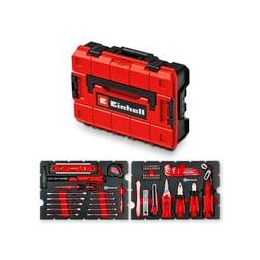 Einhell E-Case Werkzeugkoffer Umzug , 79-teilig, Werkzeug-Set schwarz/rot