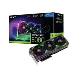 Pny Technologies GeForce RTX 5080 ARGB OC, Grafikkarte DLSS 4, 3x DisplayPort, 1x HDMI 2.1