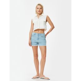 KOTON Shorts Damen Gr&ouml;&szlig;e 30/31 blue denim