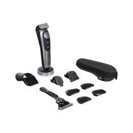 Braun Series 9 Barttrimmer BT9440, Bartschneider chrom/schwarz, Mit 11 Barber-Tools